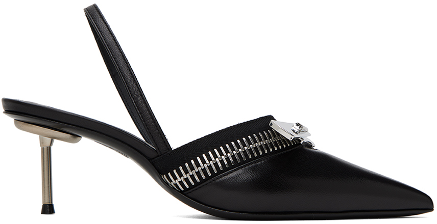 Coperni: Black Zip Heels | SSENSE