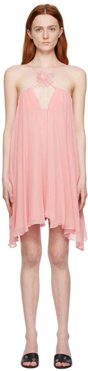 Pink Peony Minidress by Nensi Dojaka on Sale
