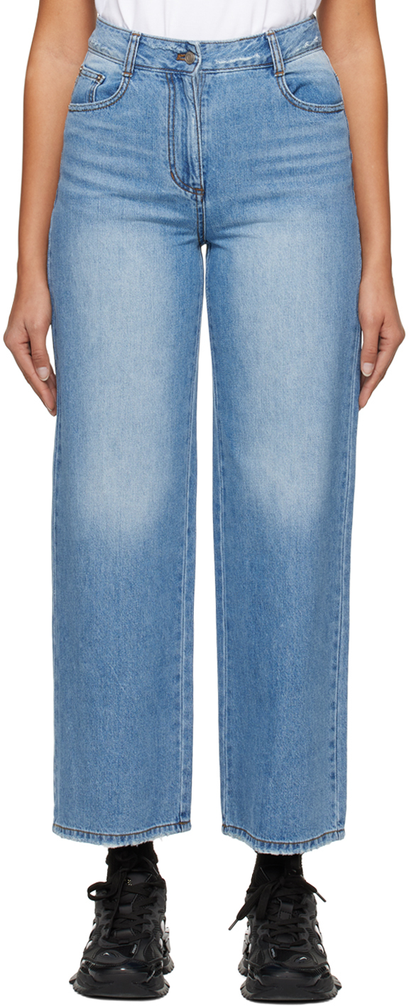 Blue Faded Jeans by Juun.J on Sale