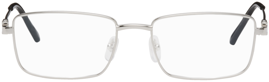 Cartier: Silver Rectangular Glasses | SSENSE UK