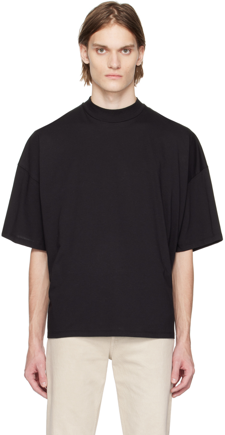 The Row: Black Dustin T-Shirt | SSENSE Canada