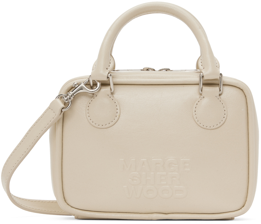 Margesherwood Beige Mini Piping Bag In Cream Beige Crinkle | ModeSens