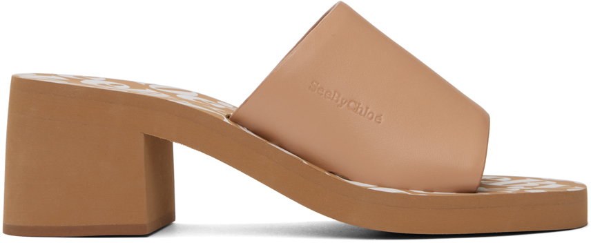 Beige Essie Sandals by See by Chloé on Sale