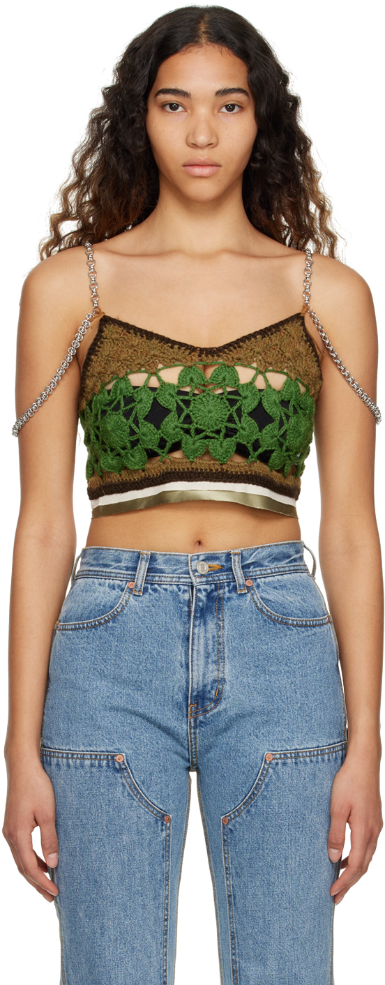 Andersson Bell: Khaki Mila Tank Top | SSENSE