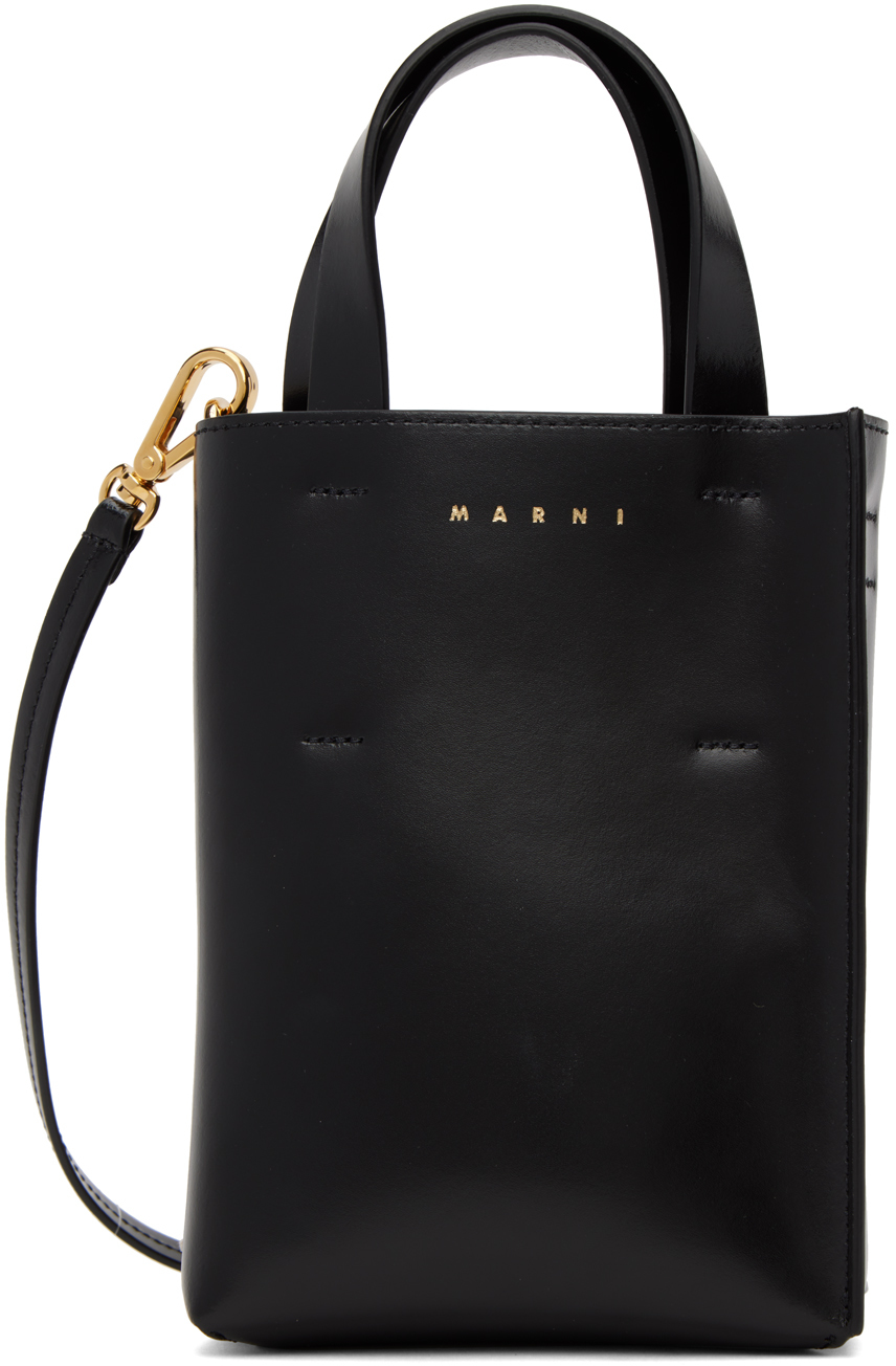 Marni: Black Nano Museo Bag | SSENSE UK
