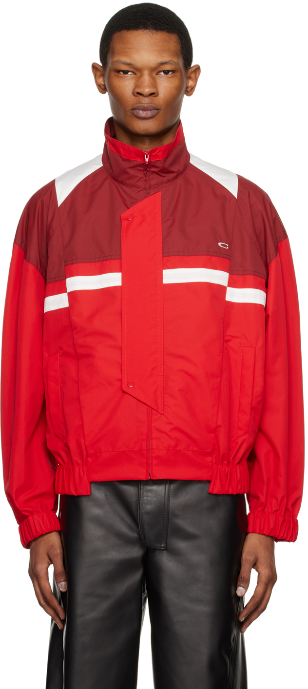 Commission: Red Paneled Jacket | SSENSE UK