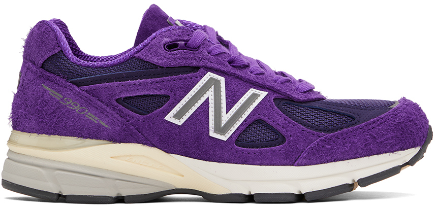 New Balance: Purple Made in USA 990v4 Sneakers | SSENSE Canada