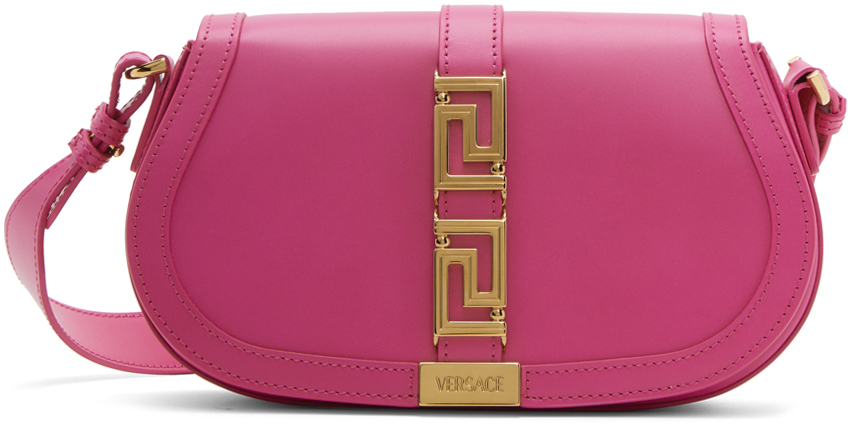 Versace Pink Greca Goddess Shoulder Bag | Smart Closet