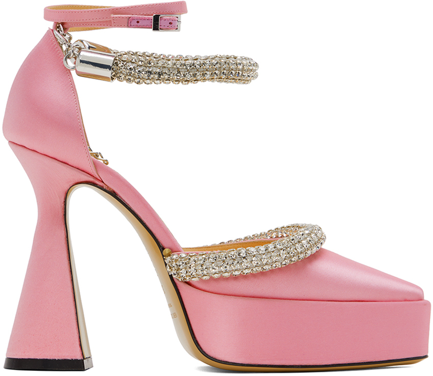Mach&mach Pink Kimberly Platform Heels | ModeSens