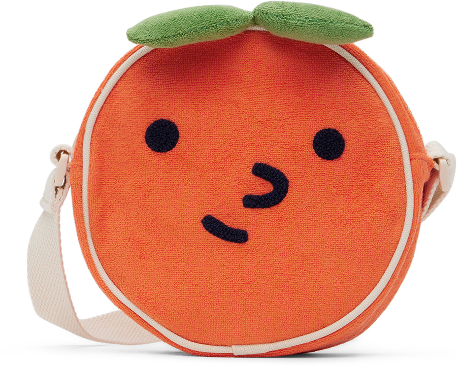 TINYCOTTONS 橙色 Flower 儿童单肩包 | SSENSE