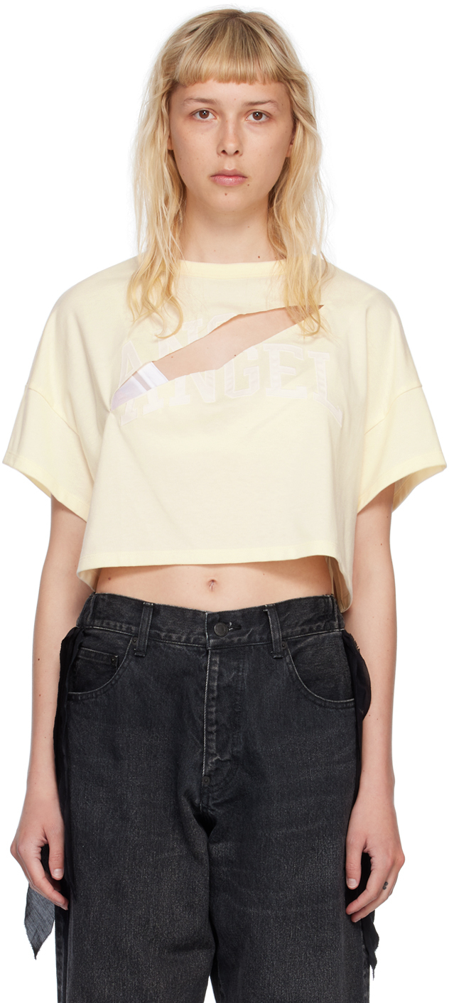 Yellow 'Angel' T-Shirt by UNDERCOVER on Sale