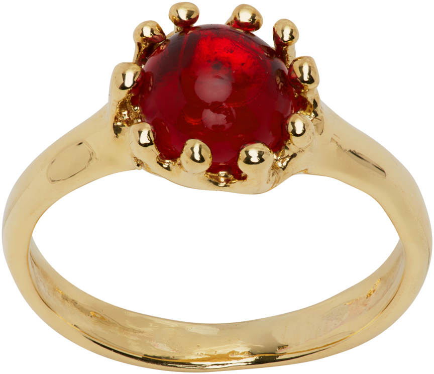 Mondo Mondo: Gold Lush Ring | SSENSE
