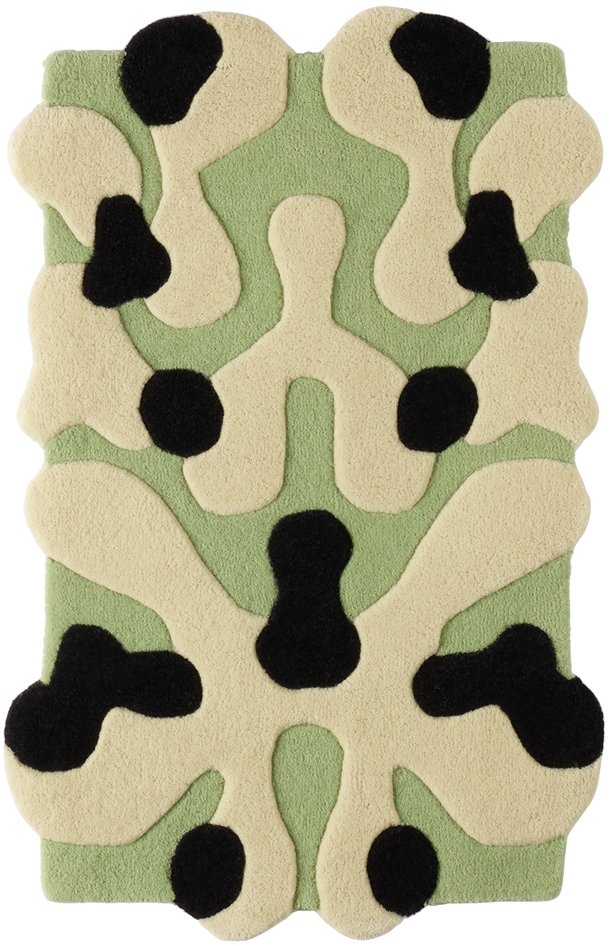 SSENSE Exclusive Green Small Blot Rug by Mush Studios | SSENSE