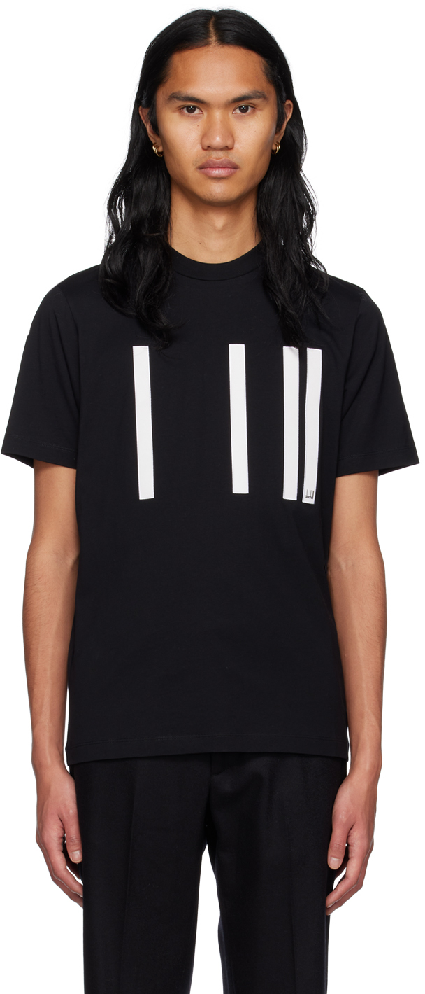 Dunhill: Black Lines T-Shirt | SSENSE UK Dunhill: Black Lines T-Shirt | SSENSE UK