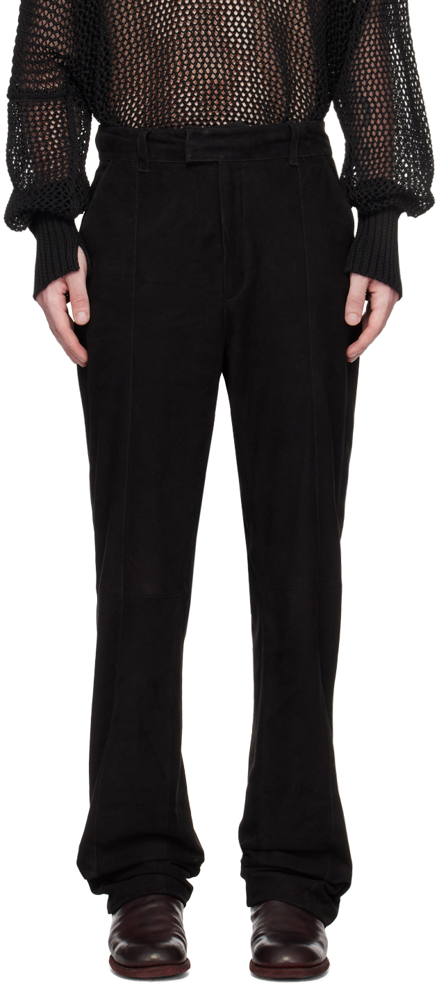 FREI-MUT: Black Ghost Leather Pants | SSENSE UK