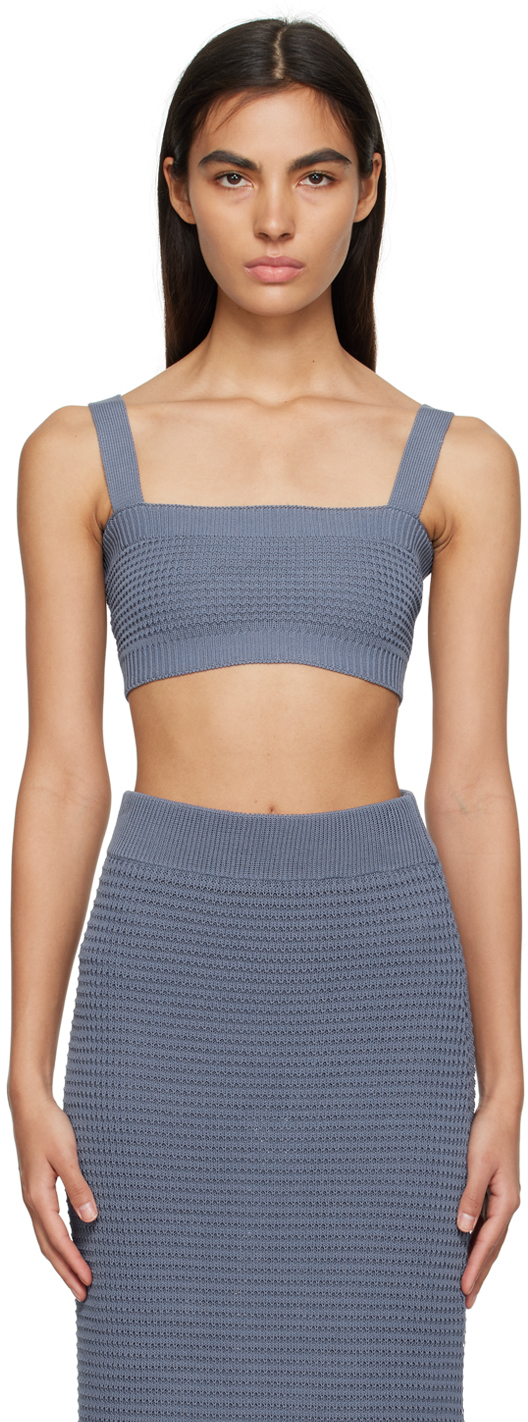Blue Senna Tank Top by Loulou Studio on Sale