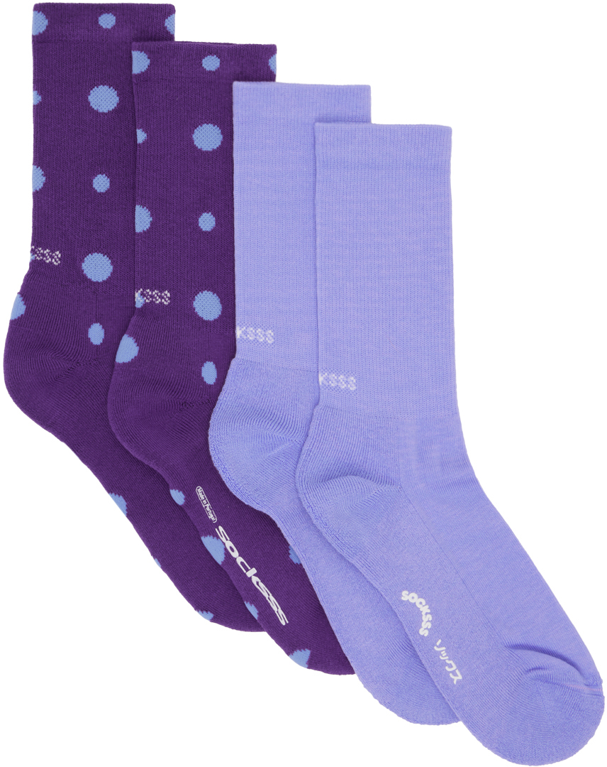 SOCKSSS: Two-Pack Purple Socks | SSENSE
