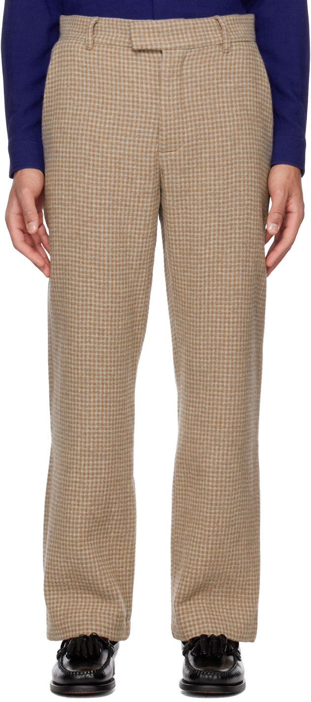 Tan Richie Trousers by Séfr on Sale