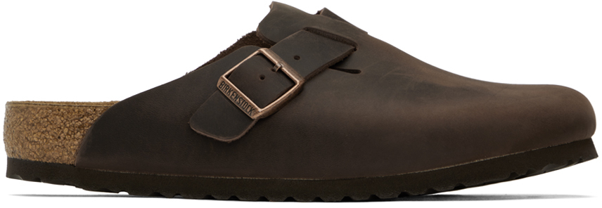 Birkenstock Brown Boston Clogs