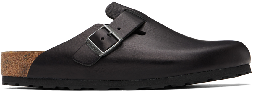 Birkenstock Black Boston Grip Clogs