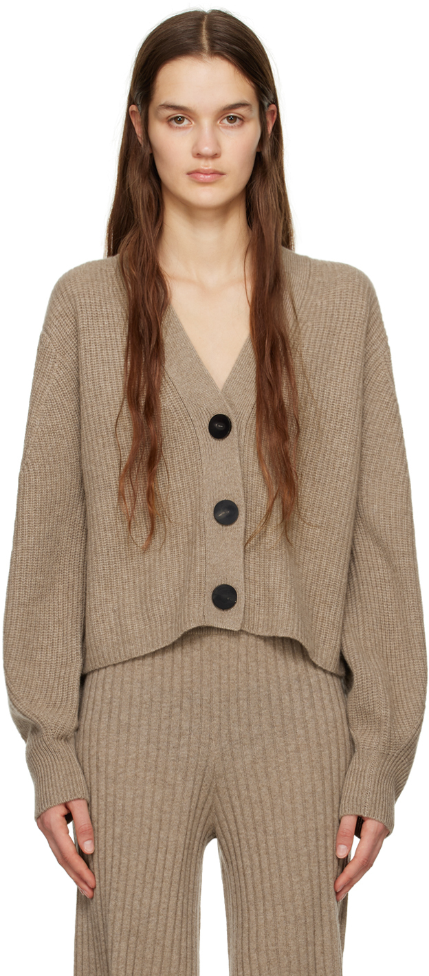 LISA YANG: Beige 'The Minna' Cardigan | SSENSE UK