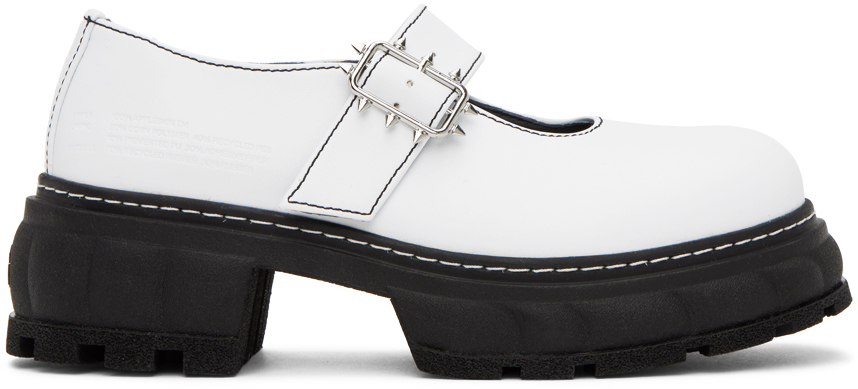 Virón: White Impulse Oxfords | SSENSE Canada