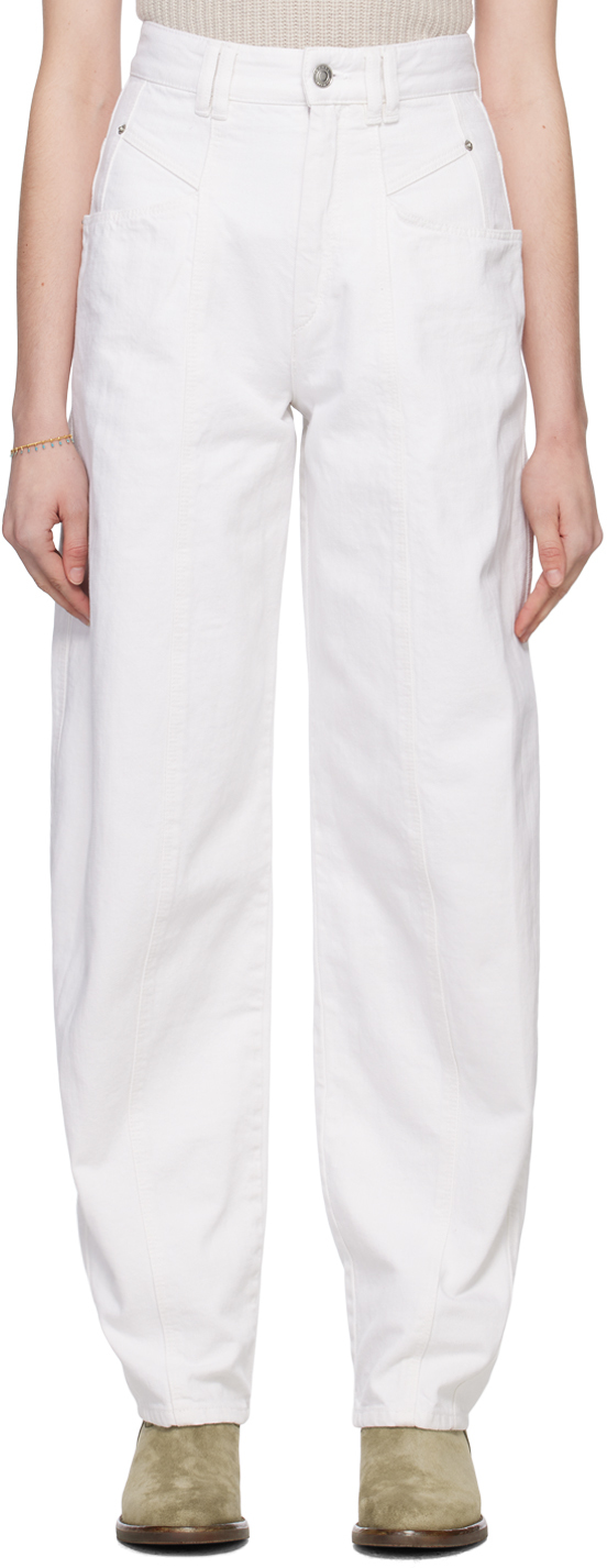 Isabel Marant: White Vetan Jeans | SSENSE