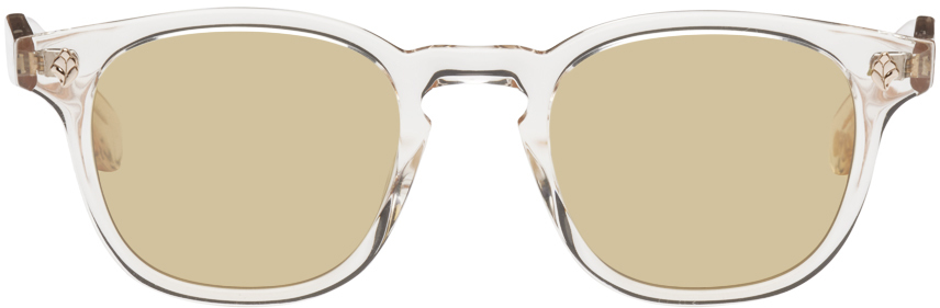 Garrett Leight: Transparent Ace Sunglasses | SSENSE