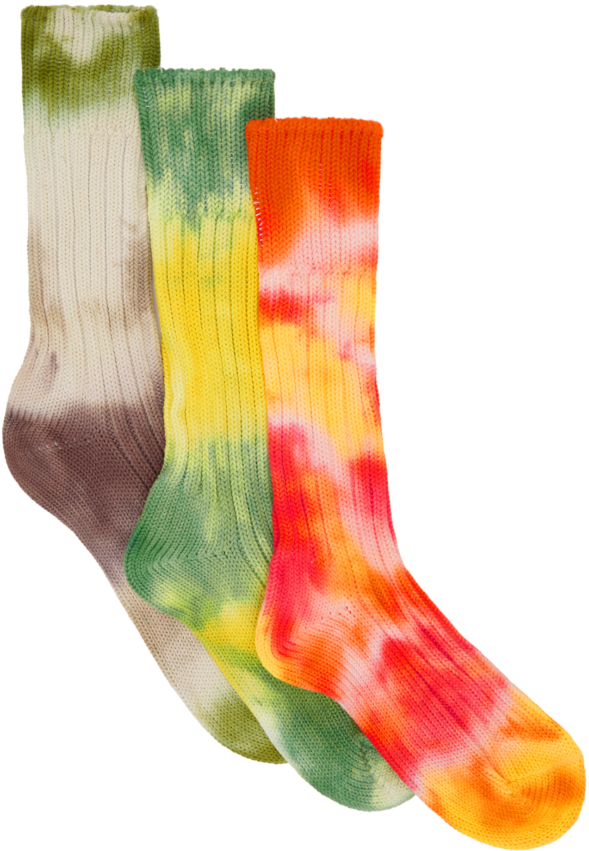 Stain Shade: Three-Pack Orange & Purple decka Edition Socks | SSENSE Canada Stain Shade: Three-Pack Orange & Purple decka Edition Socks | SSENSE Canada