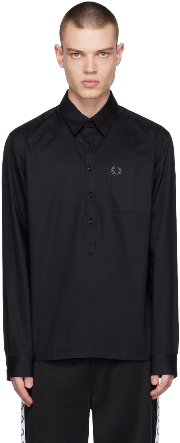 Black Overhead Shirt by Fred Perry on Sale