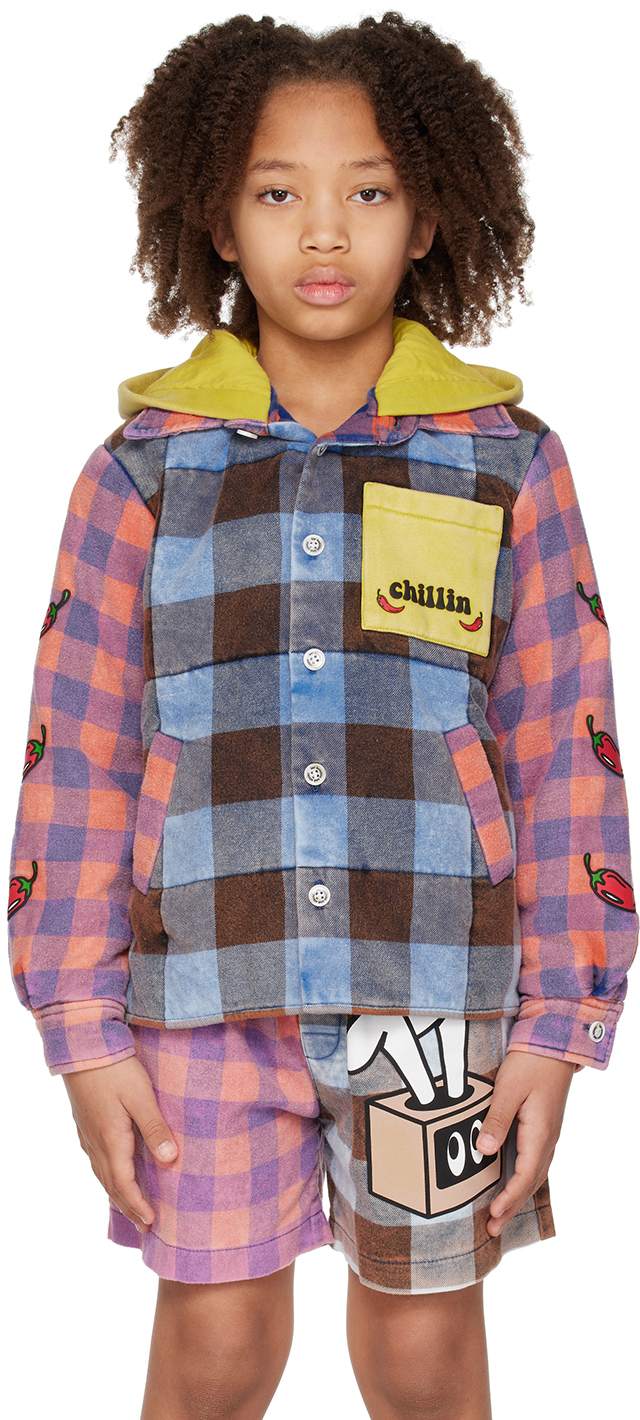 Kids Multicolor 'Chillin' Hoodie by NZKidzzz on Sale