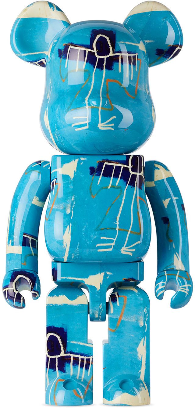 Blue Jean-Michel Basquiat #9 1000% Bearbrick by MEDICOM TOY | SSENSE