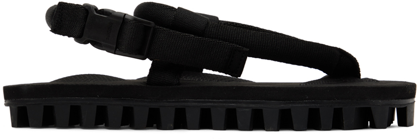 Black Gut Sandals By Suicoke On Sale