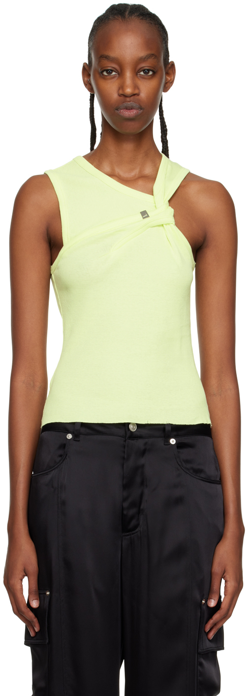 Débardeur jaune à ornement torsadé 1017 ALYX 9SM en solde