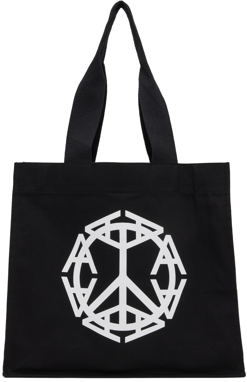 1017 ALYX 9SM: Black Peace Sign Tote | SSENSE UK