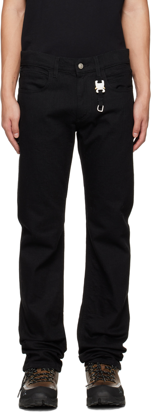 Black Metal Buckle Jeans by 1017 ALYX 9SM on Sale
