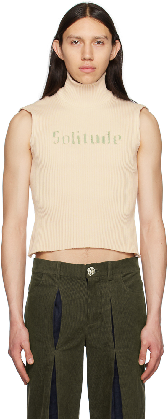 SSENSE Exclusive Beige Tank Top by Solitude Studios on Sale