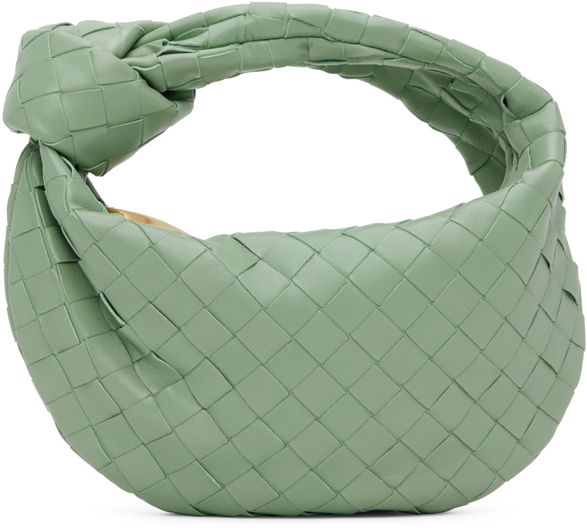 Bottega Veneta: Green Mini Jodie Bag | SSENSE