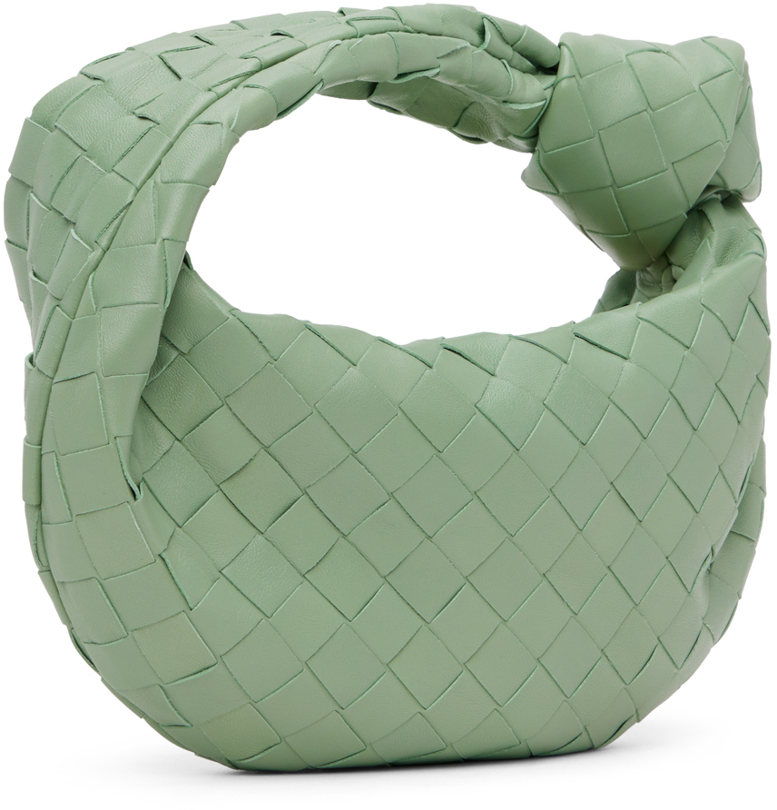Bottega Veneta Green Mini Jodie Bag In 3403 New Sauge Gold | ModeSens