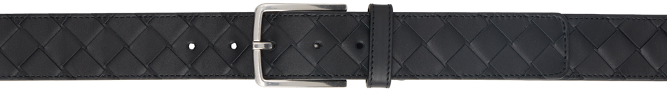 Bottega Veneta: Black Adjustable Belt | SSENSE UK