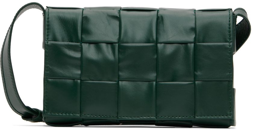 Green Small Cassette Bag by Bottega Veneta on Sale