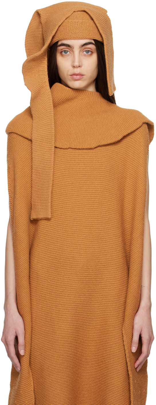 Issey Miyake: Tan Rhizome Beanie | SSENSE