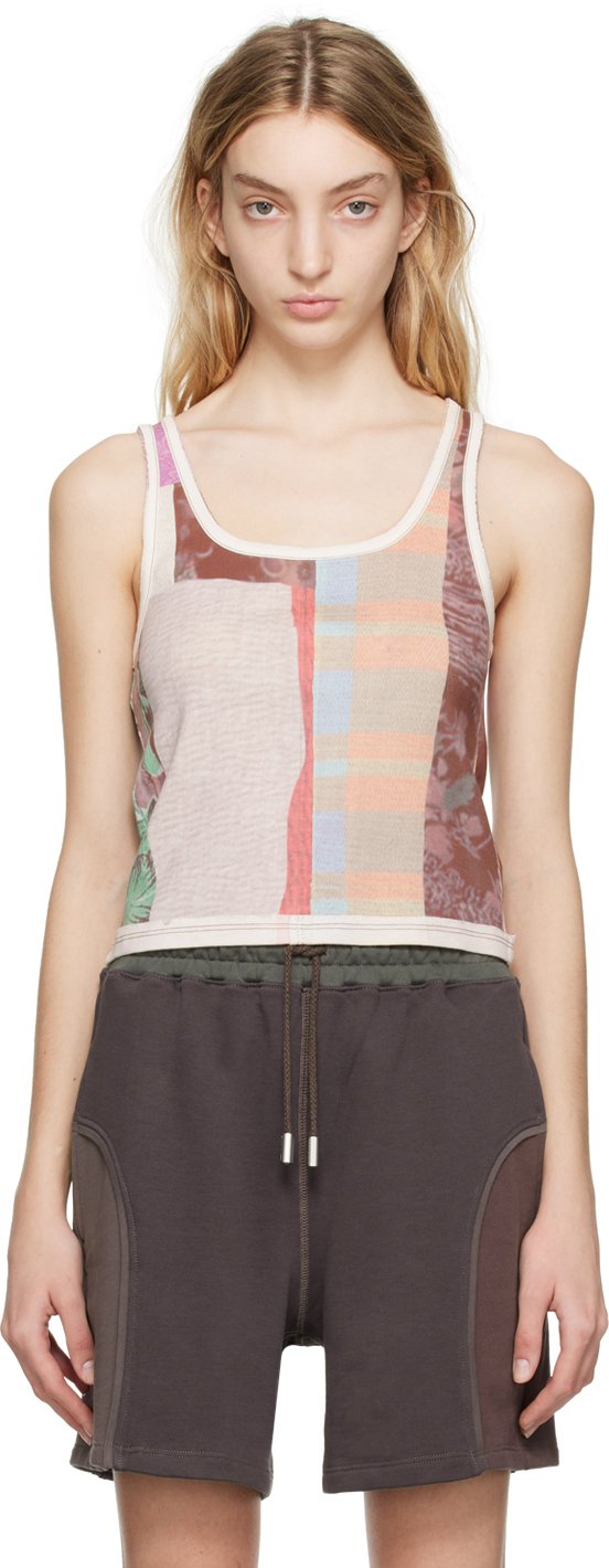 Eckhaus Latta: Multicolor Lapped Tank Top | SSENSE Canada