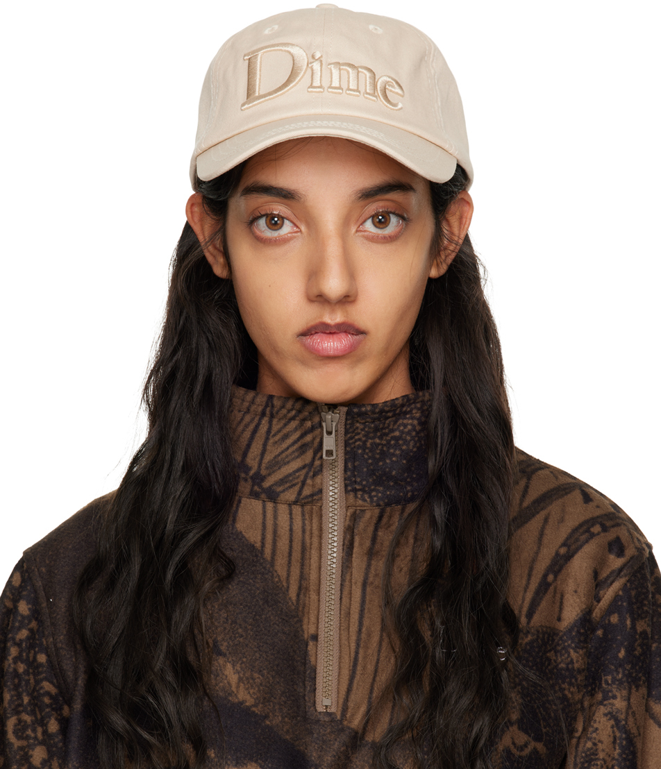 Dime: Casquette beige à logo en relief | SSENSE France