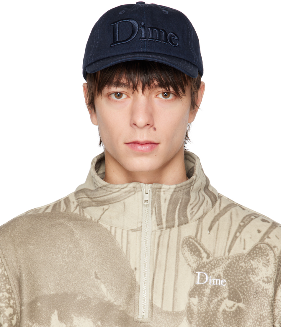 Dime: Navy 3D Cap | SSENSE