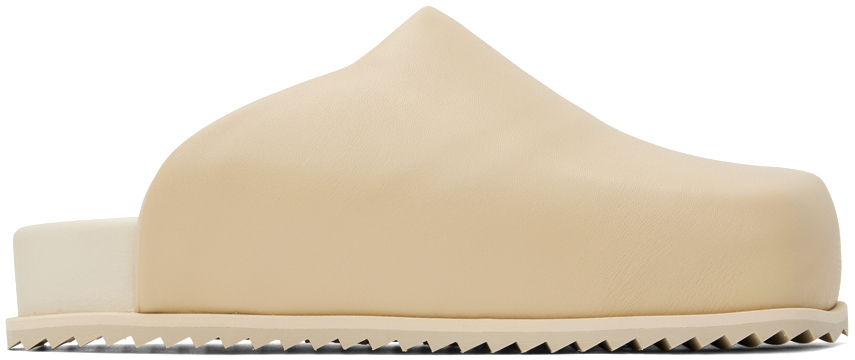 Beige Truck Mules by YUME YUME on Sale