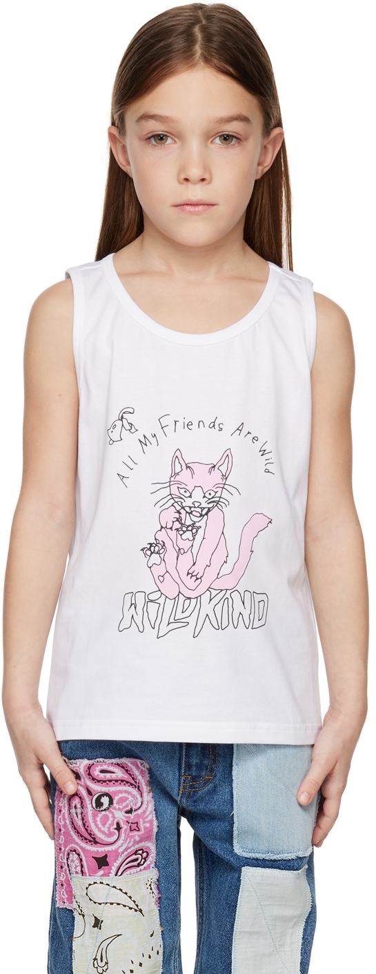 Kids White Samarria T-Shirt by Wildkind | SSENSE