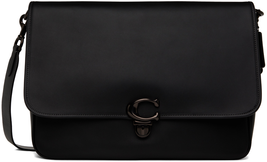 Coach 1941: Black Studio Messenger Bag | SSENSE Canada
