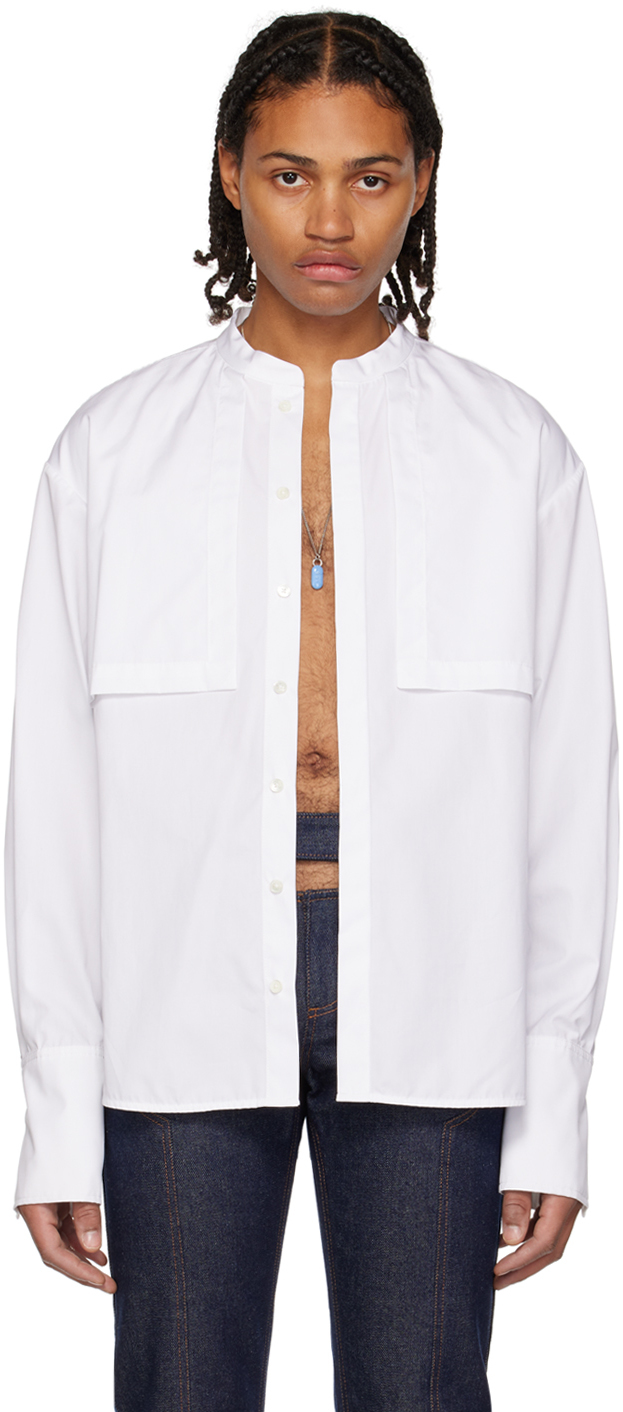 SSENSE Canada Exclusive White Murray Shirt by K.NGSLEY on Sale