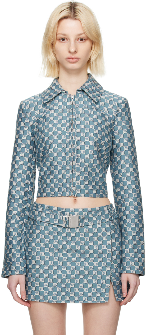 MISBHV: Blue Zip Jacket | SSENSE